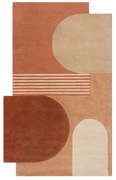 Ručně tkaný vlněný koberec v terakotové barvě 150x240 cm Lozenge Terracotta – Flair Rugs