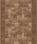 Associated Weavers, Protiskluzový běhoun na míru Tribe 44 hnědý, šíře 100 cm, hnědá, chodba / předsíň