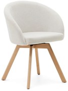 Krémové čalouněné jídelní křeslo Marvin – Kave Home