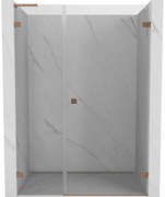 Mexen Lunar-B L sprchové dveře otočné pravé 110 cm, transparentní, kartáčovaná měď - 832SL-110-050-65-00-P