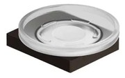 Kludi Vela C - Mýdlenka s držákem, sklo/broušený Gunmetal 31985N2