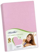 Bellatex Prostěradlo jersey růžová rozměr 180x200 cm