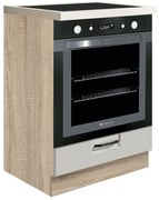 FAVORIT s | dolní skříňka FL-17D na vestavnou troubu | 60 cm | šedá lesk | VÝBĚR KORPUSU