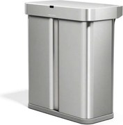 Simplehuman - Bezdotykový odpadkový koš 58 l, matná nerez ST2050