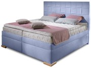 ND Giardino Boxspring 180x200cm světlemodrá