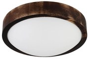 LED Stropní svítidlo OAK SMOKY SLIM LED/20W/230V 4000K pr. 27 cm dub/tmavě hnědá