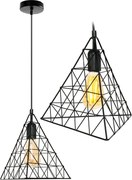Toolight - Stropní svítidlo 1xE27 LH2058, černá, OSW-00463