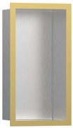 Hansgrohe XtraStoris Individual - Výklenek do stěny s designovým rámem, 30x15x10 cm, kartáčovaná nerez/vzhled zlata 56094990