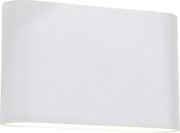 NV 740403 Venkovní nástěnné svítidlo SOHO bílý hliník skleněný difuzor LED 2x5W 3000K 220-240V 2x60st. IP54 světlo nahoru a dolů - NOVA LUCE