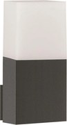 NV 713412 Venkovní nástěnné svítidlo STICK tmavě šedý hliník bílý akryl E27 1x12W 220-240V IP54 bez žárovky - NOVA LUCE