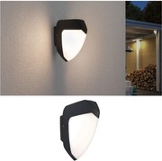 P 94517 LED venkovní nástěnné svítidlo Smart Home Zigbee Ikosea soumrakový senzor a pohybové čidlo CCT IP44 50x203mm 3000K 4,4W 230V antracit umělá hmota - PAULMANN