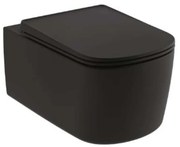 Kludi Resa S - Závěsné WC, Rimless, Spiralflush, matná černá 27WCW0139