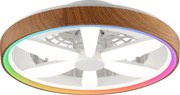 | Brilliant - LED RGBW Stmívatelný stropní ventilátor GAIANO LED/24W/230V + DO | G80935/76