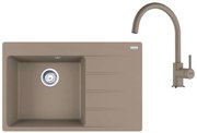 Franke - Kuchyňský set G272KA, fragranitový dřez CNG 611-78 TL/2 a baterie FC 6018.424, kašmír 114.0700.777