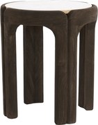 Kulatý odkládací stolek s deskou z kamene ø 45 cm Ali – Light & Living