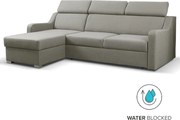 Sedací souprava MIKELI | 228x158 cm | UNI | rozkládací + úložný prostor | AKCE | šedá teplá 01