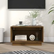 TV skříňka medově hnědá 60 x 35 x 35 cm masivní borové dřevo