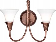 Retro nástěnná lampa EM2-COPPER do předsíně měděná