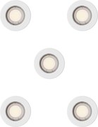 Philips - SADA 5x Podhledové svítidlo PERIDOT 1xGU10/7W/230V bílá