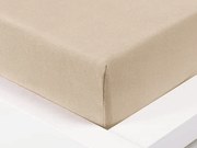 XPOSE® Jersey prostěradlo Exclusive - bílá káva 90x200 cm