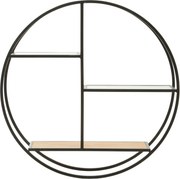 Černá/v přírodní barvě patrová kovová police 61 cm Mataram – Premier Housewares