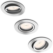 Philips 50393/11/PN - SADA 3x Podhledové svítidlo DONEGAL 1xGU10/5,5W/230V