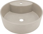 Laveo Cliff, granitové umyvadlo na desku 430x430x142 mm, béžová, LAV-VGC1410T