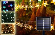 Dekorativní venkovní solární řetěz s 40 LED – Lights Star - Bílá teplá
