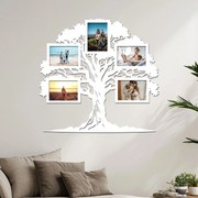 dřevo života Dřevěný fotorámeček na zeď Střípky života Zvolte barvu dekoru: Bílá, Zvolte velikost fotografie (cm): 13x18