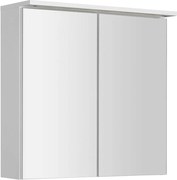 Aqualine KAWA - Zrcadlová skříňka s LED osvětlením 70x70x22 cm, 2 dvířka, bílá WGL70S