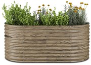 Blumfeldt High Grow vyvýšený záhon | 1 169 l | ergonomický | odolný vůči povětrnostním vlivům | otevřená spodní struktura | oválný