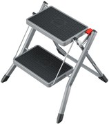 Ocelové skládací schůdky Hailo MK62 StandardLine stříbrné, 999000495746
