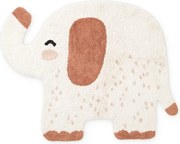 Hnědý/krémový pratelný/ručně tkaný bavlněný dětský koberec 95x120 cm Snuggle Emmi – Hanse Home