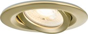 P 92403 Vestavné svítidlo Nova Plus IP65 kruhové 93mm 30° GU5,3 / GU10 max. 35W 230/12V stmívatelné zlatá mat - PAULMANN