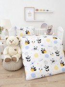 MK Lůžkoviny Bavlněné povlečení Renforcé do postýlky - Vesmírná panda 100 × 135 cm, 40 x 60 cm