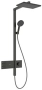 Hansgrohe Raindance Alive Q - Sprchový set s termostatem, 21x34 cm, 3 proudy, EcoSmart, kartáčovaný černý chrom 24591340