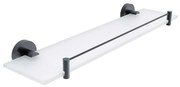 Nimco Unix - Polička, 50 cm, matné sklo/matná černá UNC 13091BX-50-90