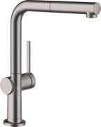 Hansgrohe M54, dřezová baterie Talis s výsuvnou sprškou, kartáčovaný černý chrom, HAN-72808340