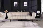 Designová sedačka Nikolai 225 cm šampaňský samet