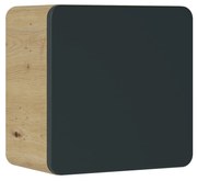 Comad Koupelnová skříňka závěsná horní Qubik Aruba Cosmos 35 dub craft/vesmírně šedá