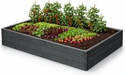 PROSPERPLAST Vyvýšený záhon BASE WOODY ECO WOOD 149,2 cm, antracit