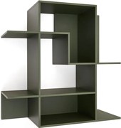 Zelený modulární policový systém 80x80x25 cm Ina – Kave Home