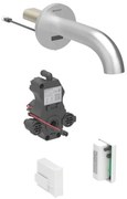 Geberit Piave - Elektronická umyvadlová baterie pod omítku, napájení z generátoru, easy to clean, kartáčovaná nerez 116.266.SN.1