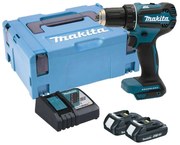 Makita Nářadí - 18V AKU vrtací šroubovák, 2x aku 2,0 Ah, nabíječka DDF485RAJ