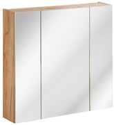 Comad Zrcadlová skříňka bez osvětlení Capri Oak 80 dub zlatý craft