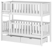 Legno Dětská patrová postel Xavier bílá Rozměr (cm): 80x180