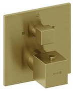 Kludi Decus - Termostatická baterie pod omítku, pro 2 spotřebiče, kartáčované zlato 54810N075