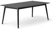 Černý rozkládací jídelní stůl s černou deskou 100x210 cm Meza – Hammel Furniture