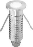 FAN LED-SUBWAY-R1B Zápustné venkovní svítidlo LED SUBWAY DC24V nikl hliník 3W 53lm modrá IP67 3,2x7,5 cm - FANEUROPE