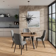 ADRK Furniture Sada stůl s židlemi RODOS 83 SE-ROD-83-L